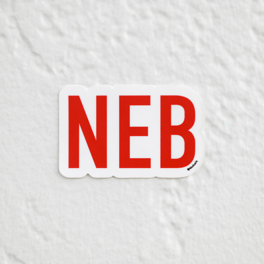 NEB Sticker – Mulhall's Merch